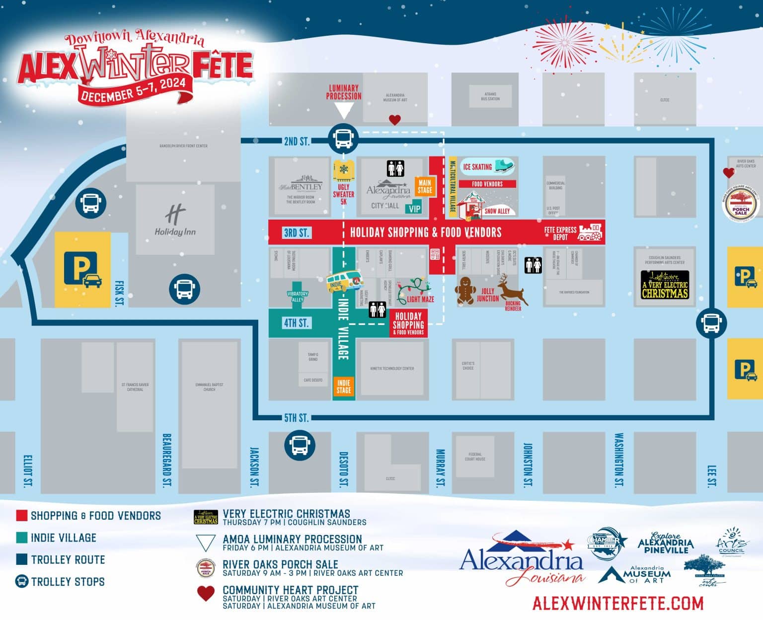 AlexWinterFête - Dec 5 - Dec 7, 2024 - Alexandria, LA